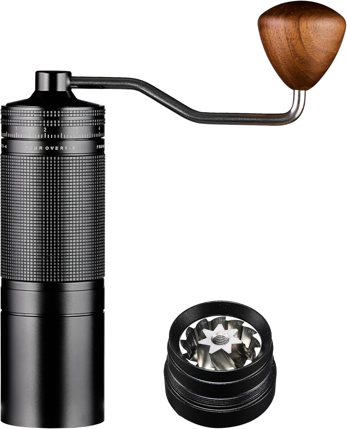 Z30 Manual Coffee Grinder with 7 Star Stainless Steel Burr, Hand Coffee ...