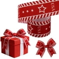 Z52LingLing Decoration Independence Day Ribbon (38mm Width, 10 yards/9 ...