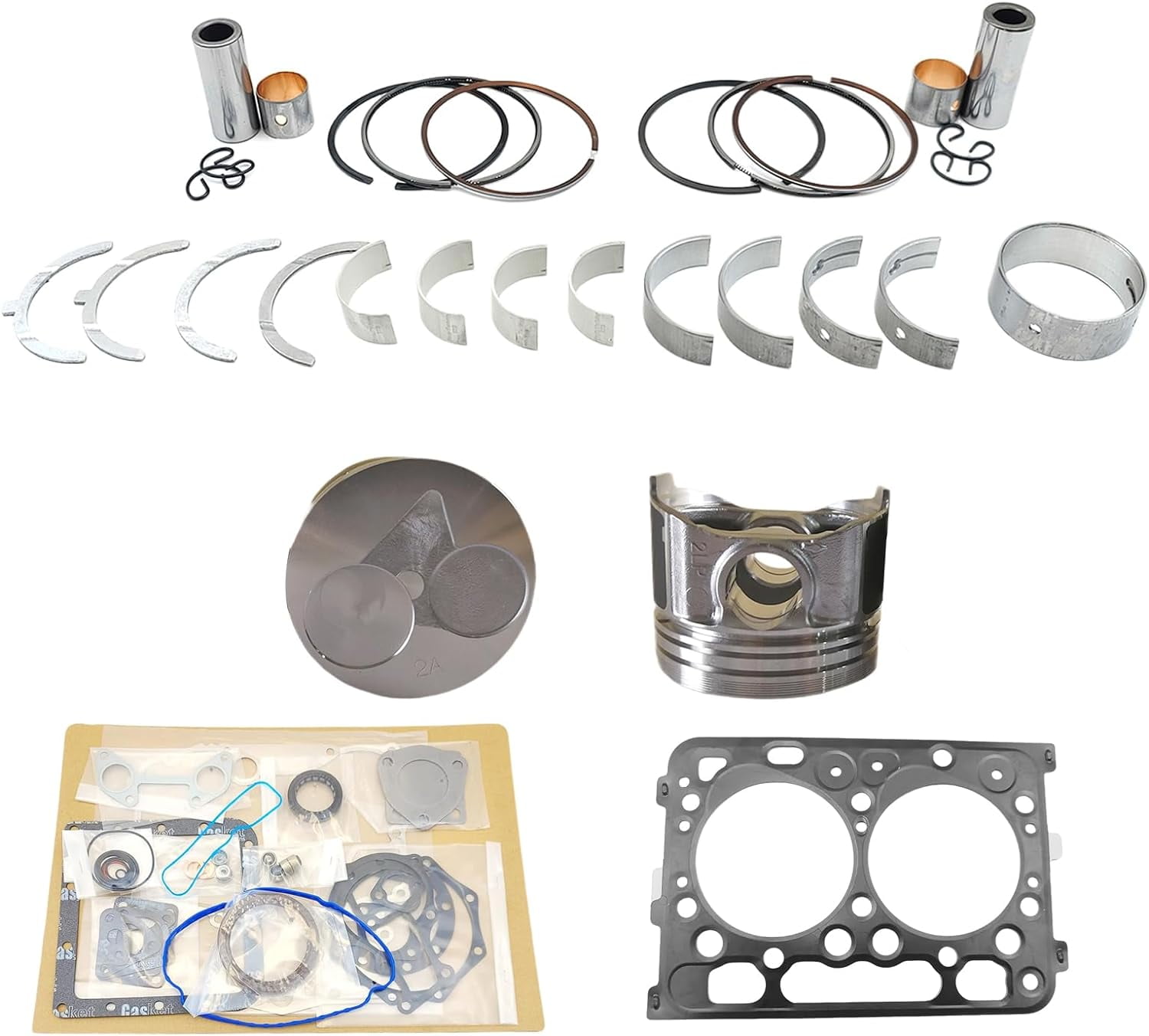 Z602 Engine Overhaul Rebuild Kit (No cylinder liner and valve) For ...