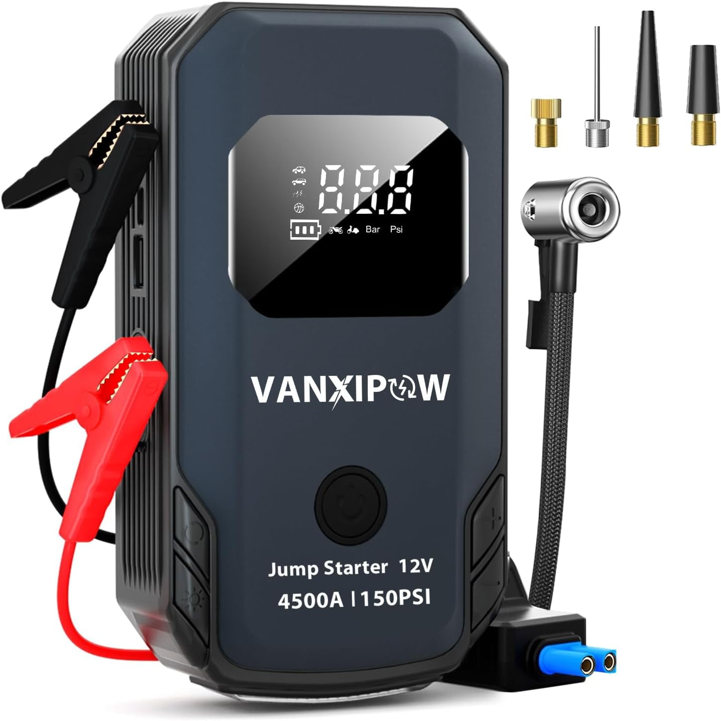 Z8 4500A Portable Car Battery Jump Starter with Air Compressor 150PSI ...