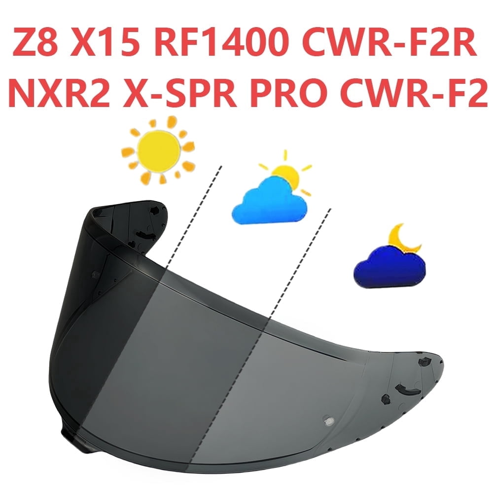 X-Fifteen Helmet Visor for SHOEI Z8, X15, RF1400, X-SPR PRO Face Shield ...