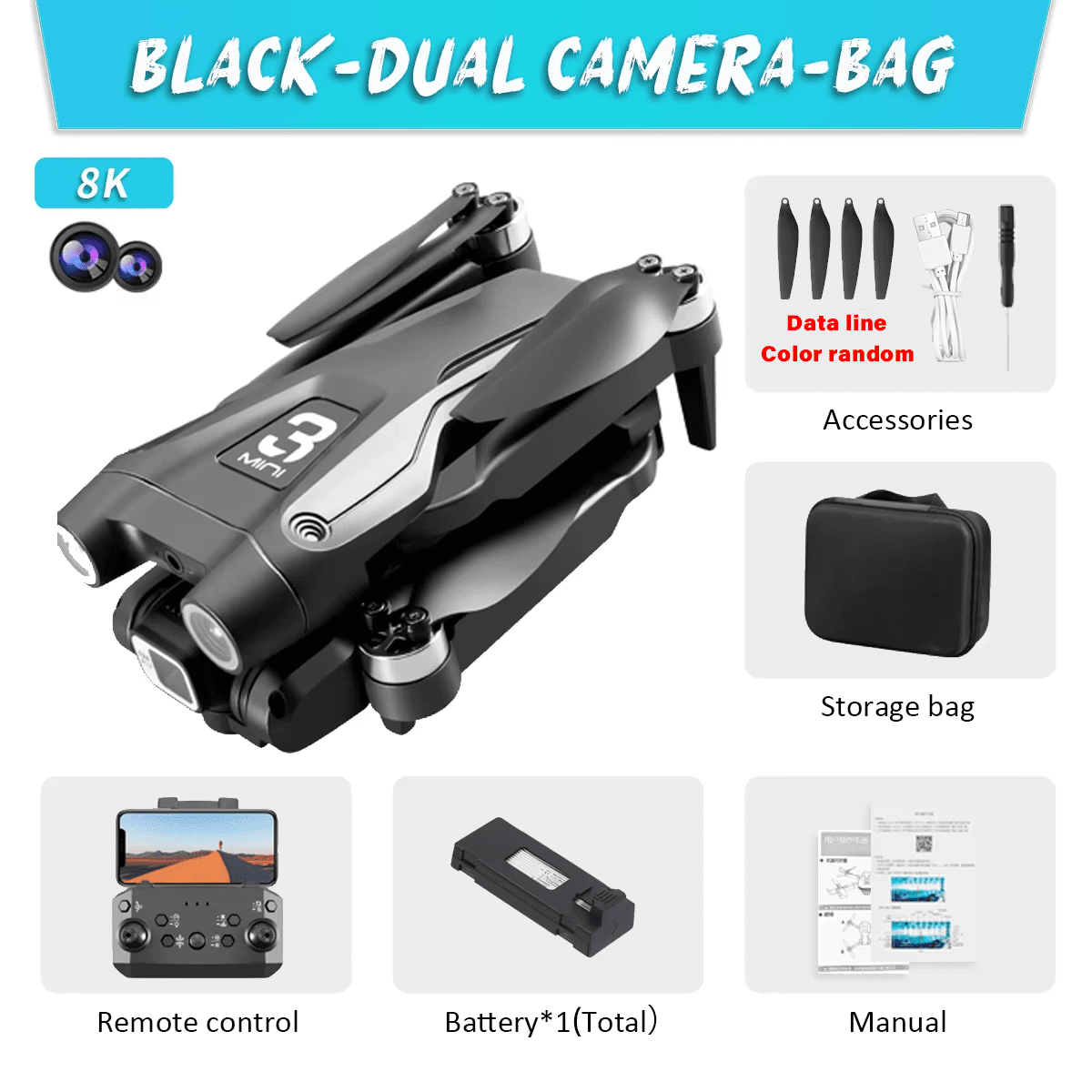 Z908 Pro Max Drone Professional Brushless Motor 8K GPS Dual HD Aerial Photography FPV Obstacle ...