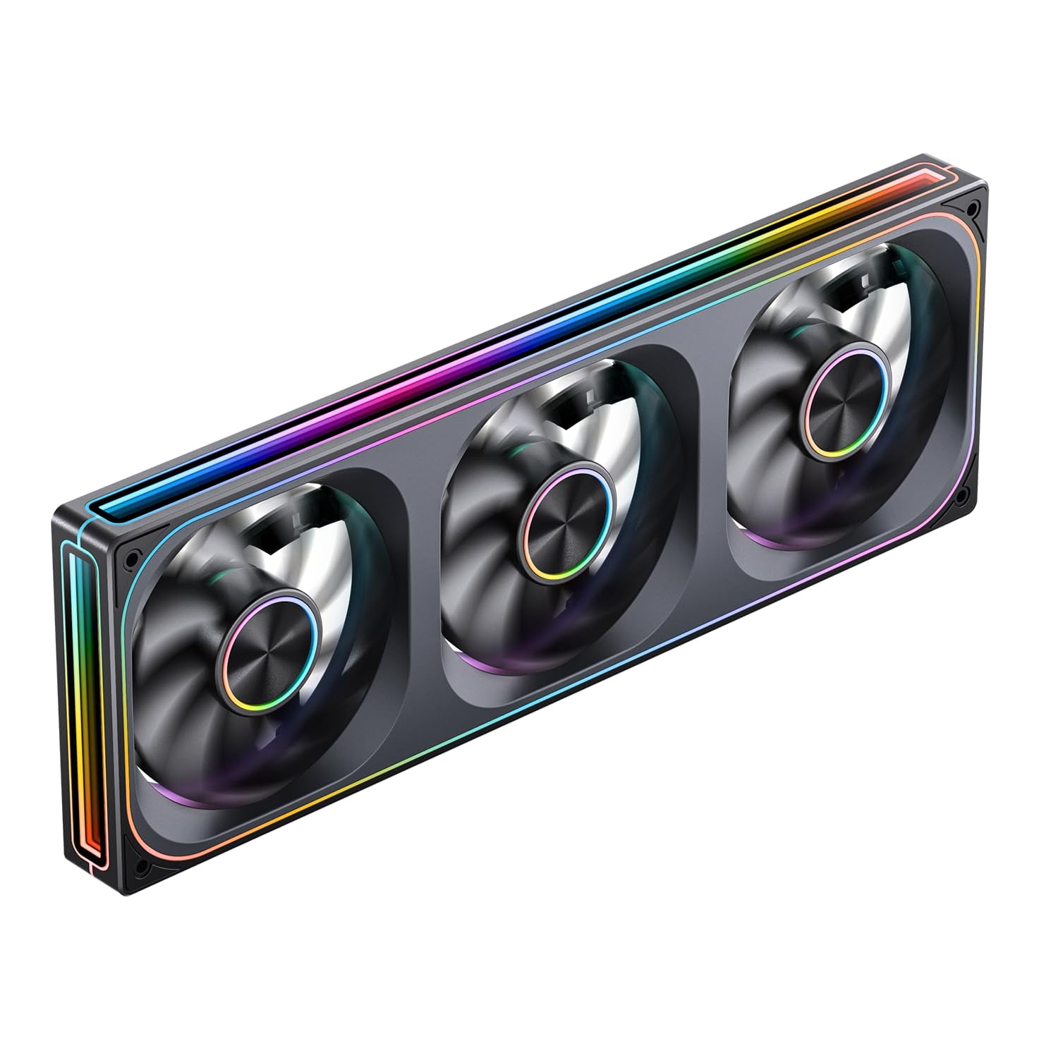 ZA-360B PC Case Fan,All(3)-in-One,Single Frame Unit with 3x120mm ARGB ...