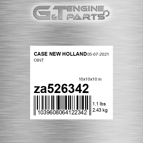 ZA526342 OINT fits CASE NEW HOLLAND (New OEM) - Walmart.com
