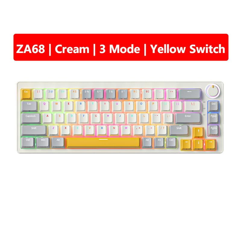 ZA68/ZA63 68/63 Keys Wireless Mechanical Keyboard Wired Bluetooth / 2 ...