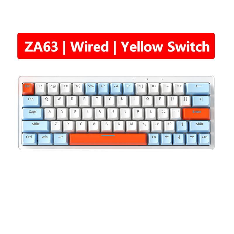 ZA68/ZA63 68/63 Keys Wireless Mechanical Keyboard Wired Bluetooth / 2 ...