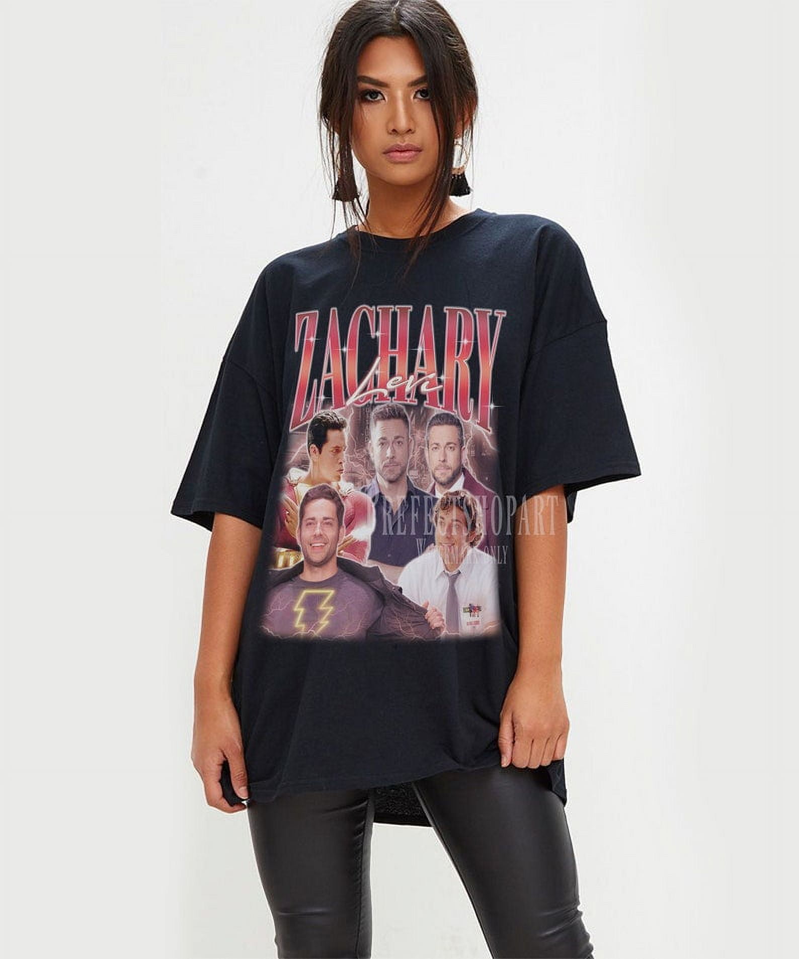 ZACHARY LEVI Shirt, Zachary Levi Homage T-Shirt, Zachary Levi Pugh ...