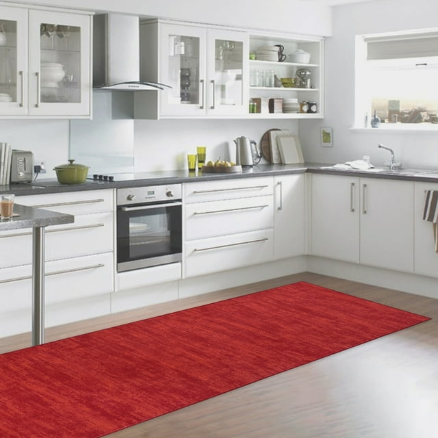 ZACOO 2'3" x 8' Kitchen Runner Rug Machine Washable Modern Soild Runner ...