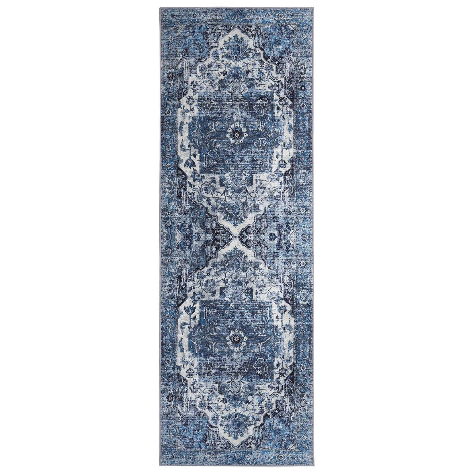 ZACOO 2' x 6' Runner Rug Persian Vintage Indoor Runner Rug Medallion ...