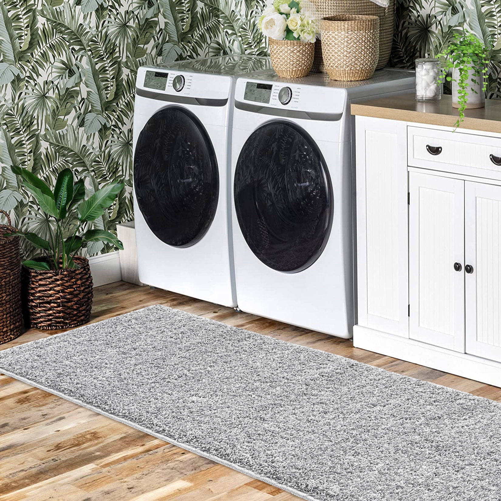 ZACOO 2' x 6' Shag Runner Rug Modern Indoor Runner Rug Shaggy Runner ...