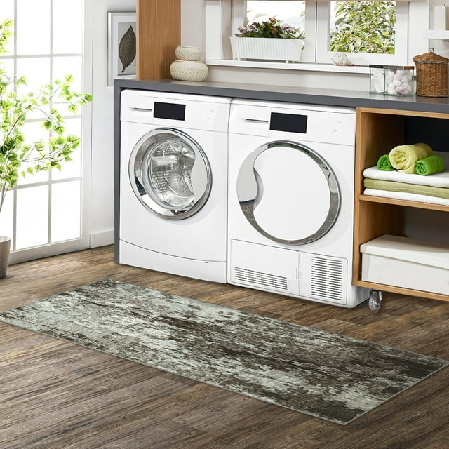 ZACOO 2x6 Hallway Runner Rug Machine Washable Rug Non-Slip Low-Pile ...