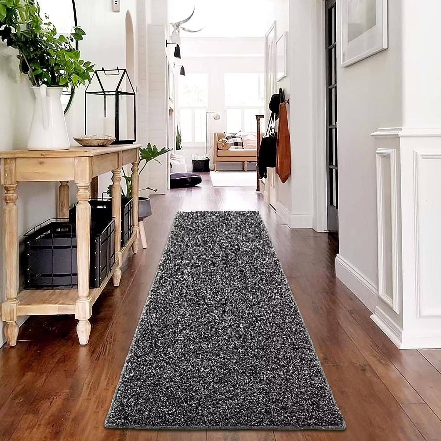 ZACOO 2x8 feet Hallway Runner Rug Modern Shag Area Rug Luxury Indoor ...