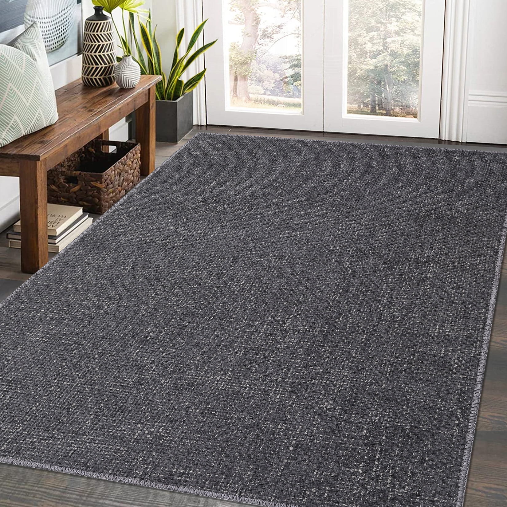 ZACOO 8x10 Living Room Large Rug Modern Rug Non Slip Ultra-Thin Low ...