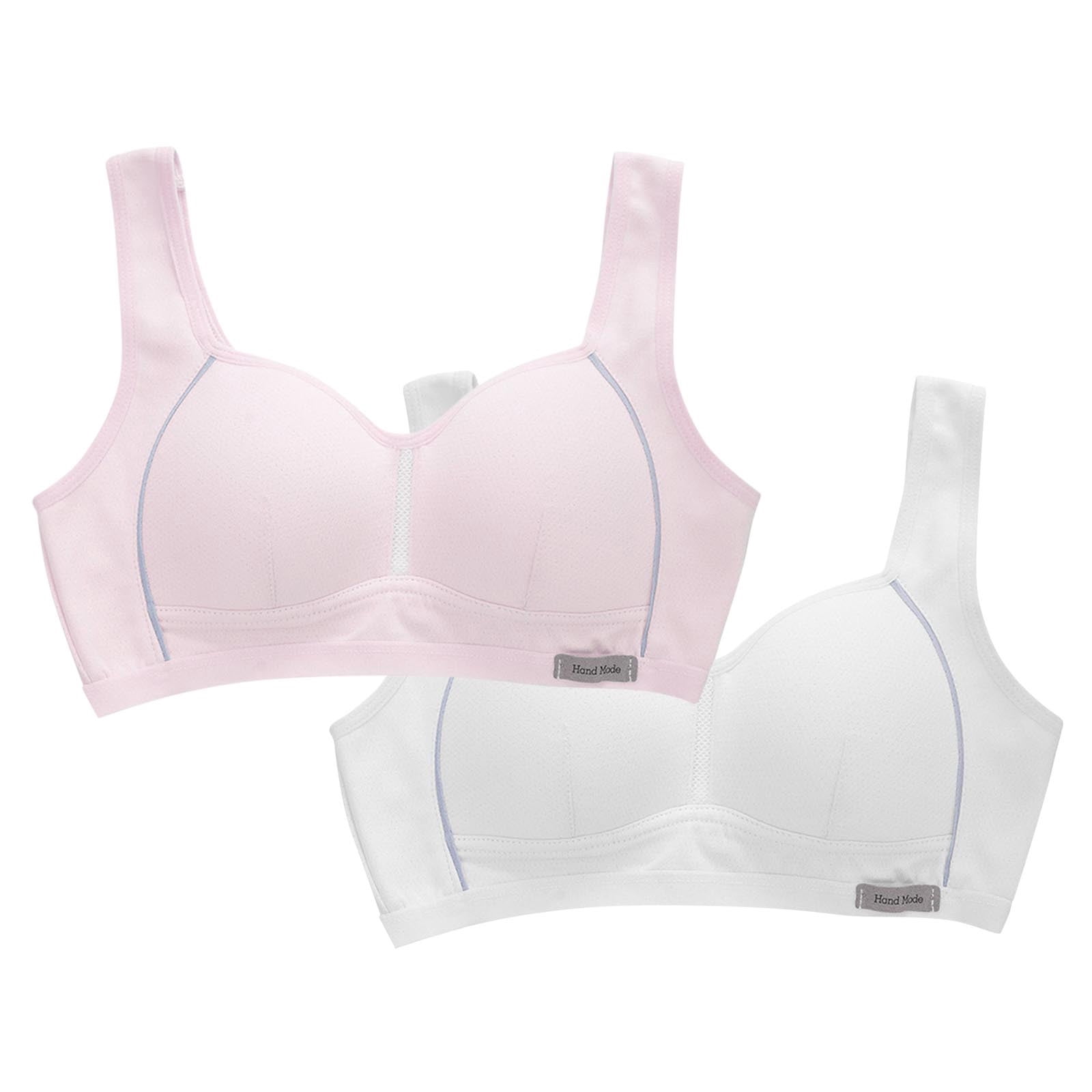 ZACPNCV 2PC Training Bras for Girls 8-15 with Adjustable Straps Tween ...