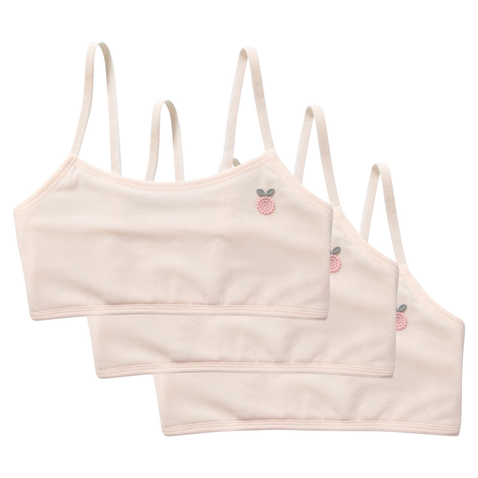 ZACPNCV 3PC Training Bras for Girls Sports Bra Yoga Strappy Scoop Neck ...