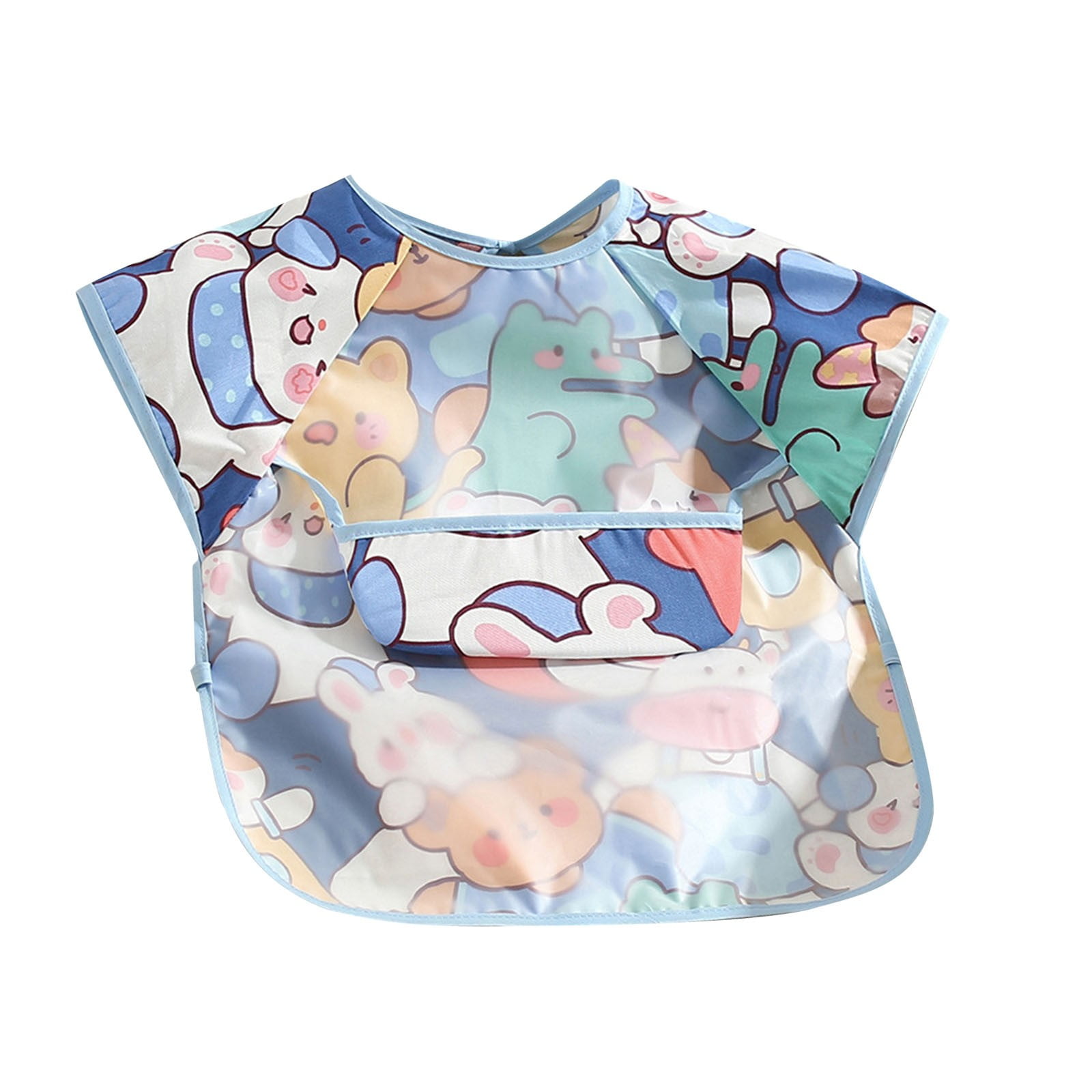 ZACPNCV Baby Bib Cute Full Sleeve Bib Outfit Waterproof Bibs for ...