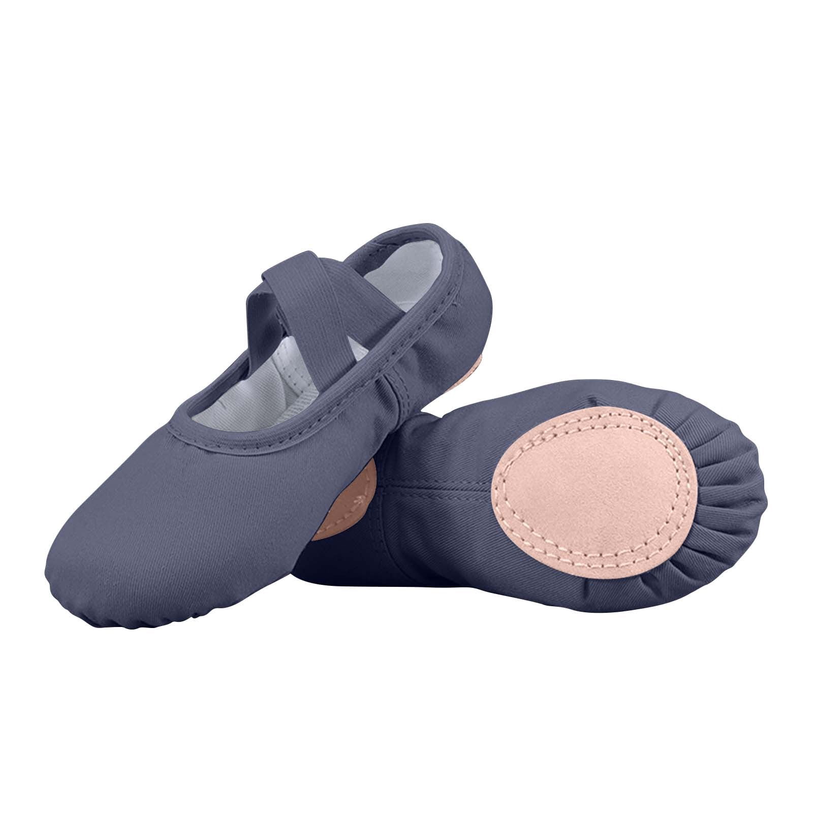ZACPNCV Ballet Shoes for Girls Cute Bow Satin Dance Flats Practice ...