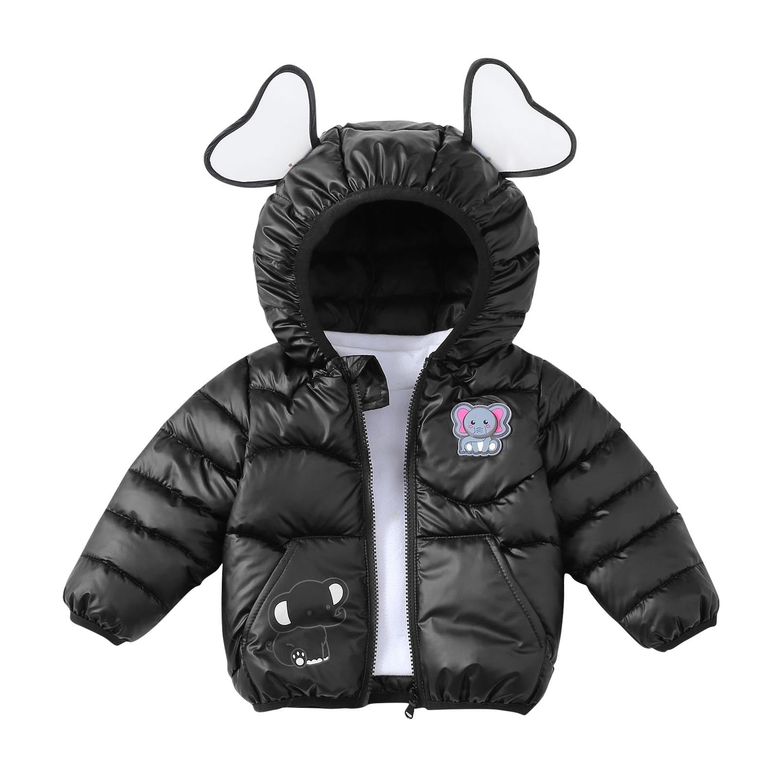 ZACPNCV Boys Girls Winter Coats Down Puffer Jacket with Hood Kids ...