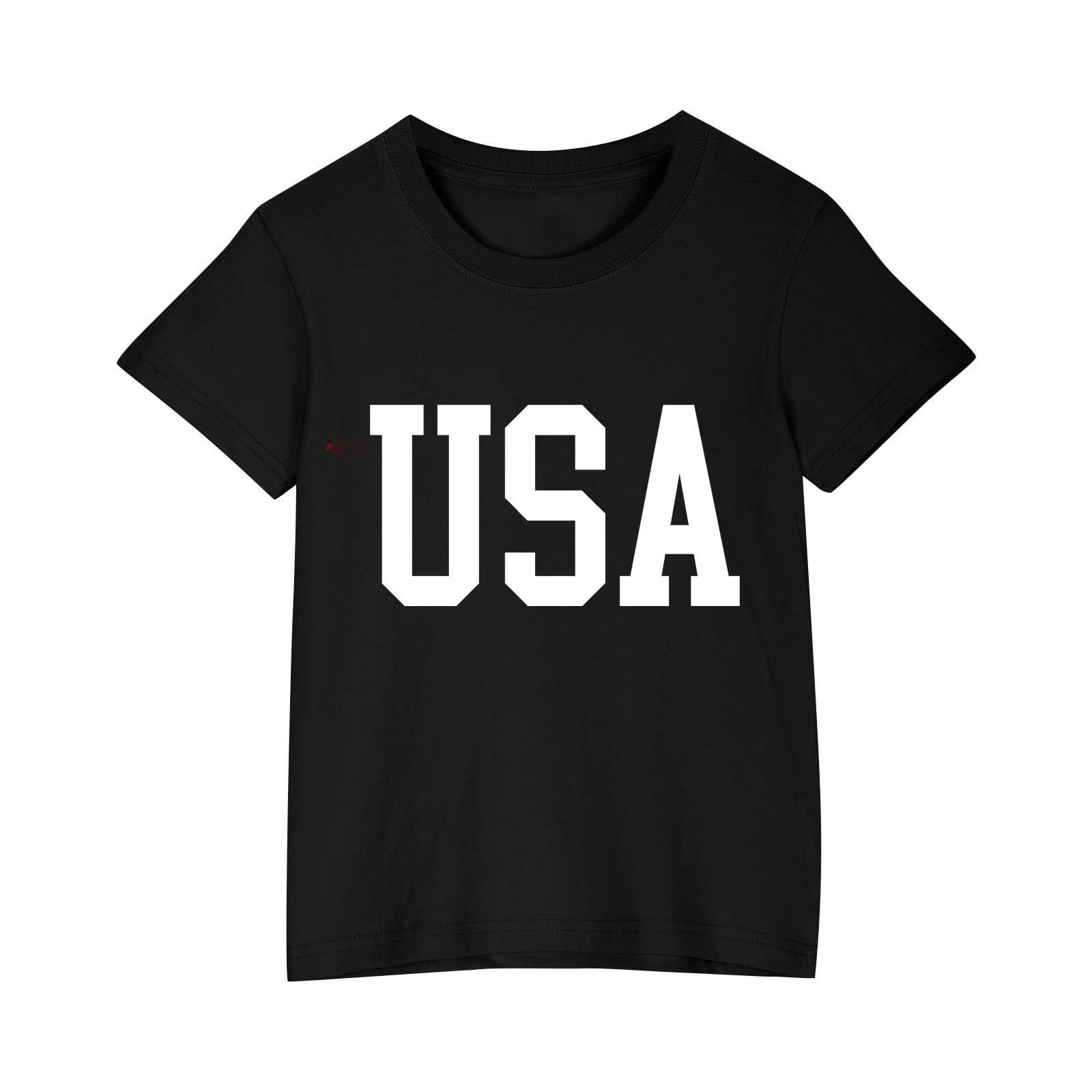 ZACPNCV Flag Shirts for Kids 4th of July T-Shirt USA Print Patriotic ...