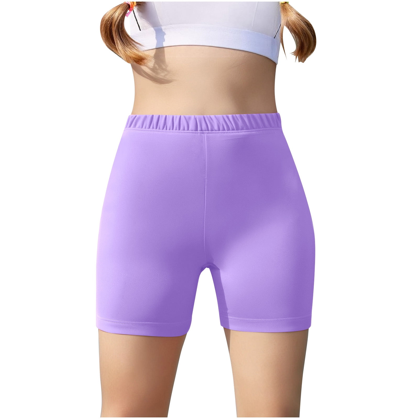 ZACPNCV Girls Biker Shorts High Waisted Tummy Control Yoga Volleyball ...