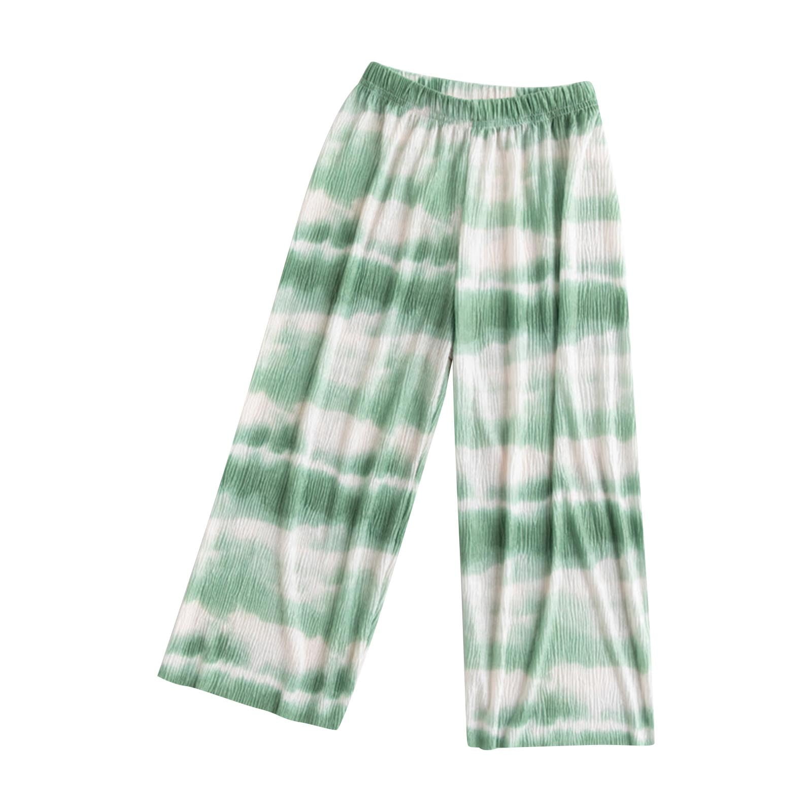 ZACPNCV Girls Flowy Palazzo Pants Wide Leg Lounge Pants Tween Girls ...