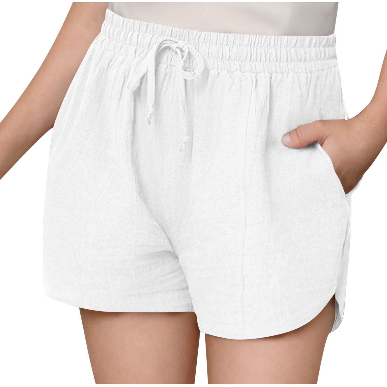 ZACPNCV Girls Paper Bag Shorts High Waisted Lace-Up Cute Ruffle Casual ...