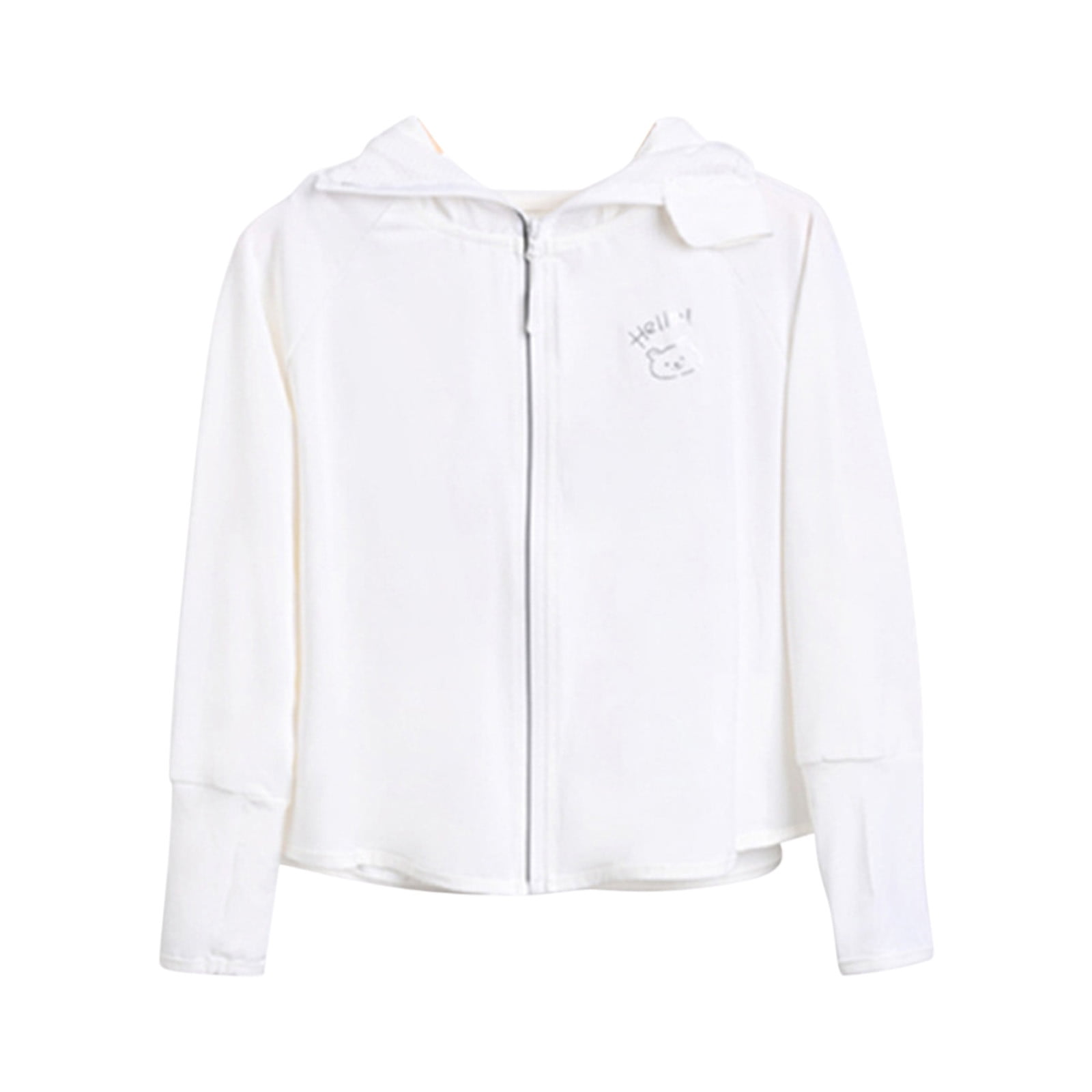 ZACPNCV Girls Sun Protection Jacket Kids UPF 50+ Long Sleeve Zip Up ...