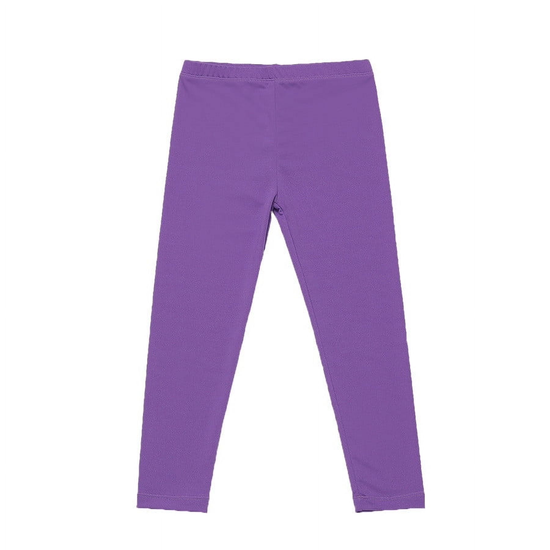 ZACPNCV Kid Girls Candy Color Leggings Solid Color Leggings Casual Yoga ...