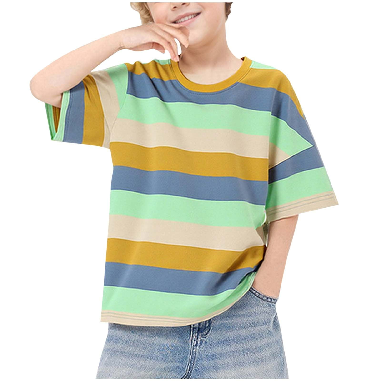 ZACPNCV Kids Dry Fit Athletic Short Sleeve T-Shirts Loose Fit Tops for ...
