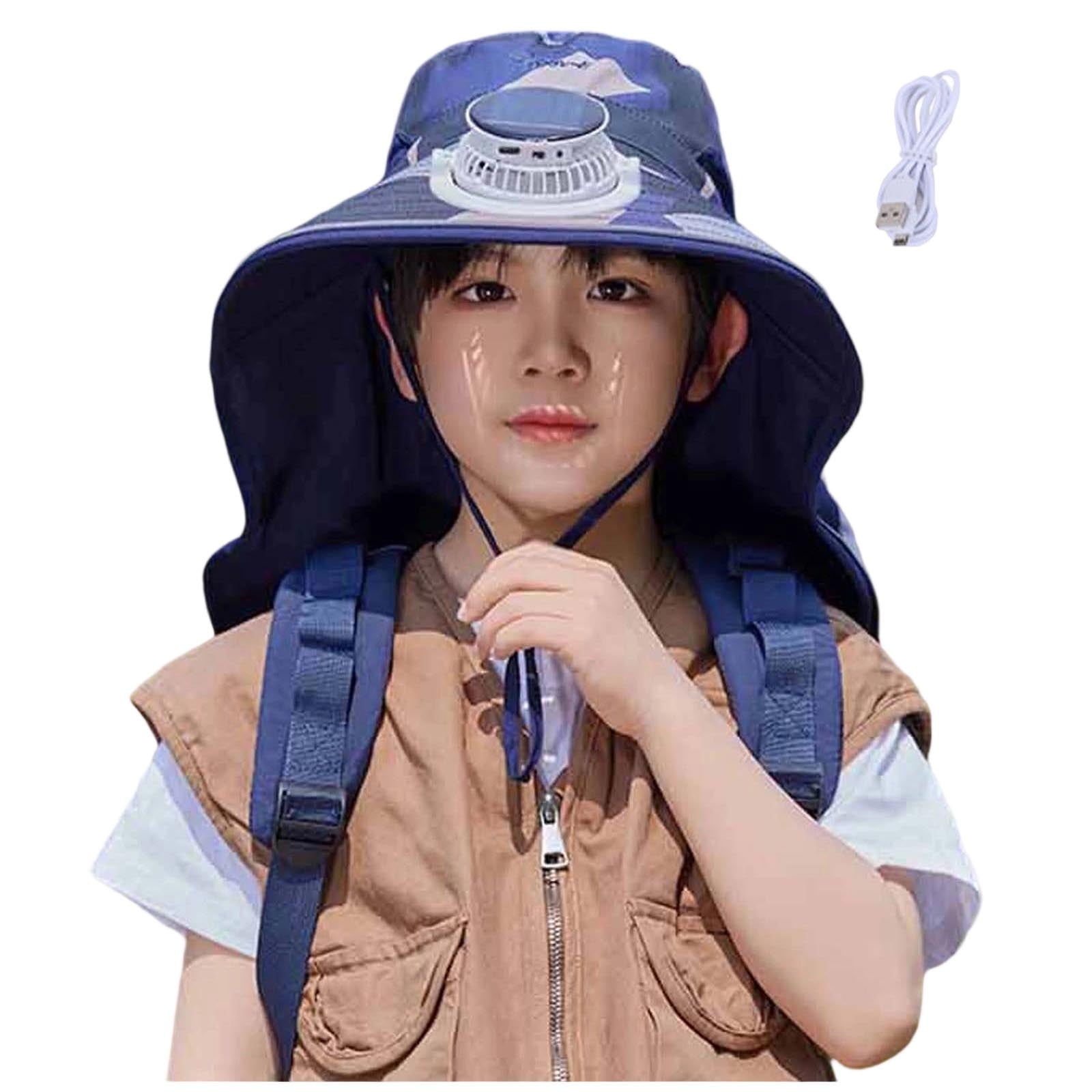 ZACPNCV Kids Sun Hats for Boys Girls UV Protection Baseball Cap Hats for Kids with Neck Flap ...