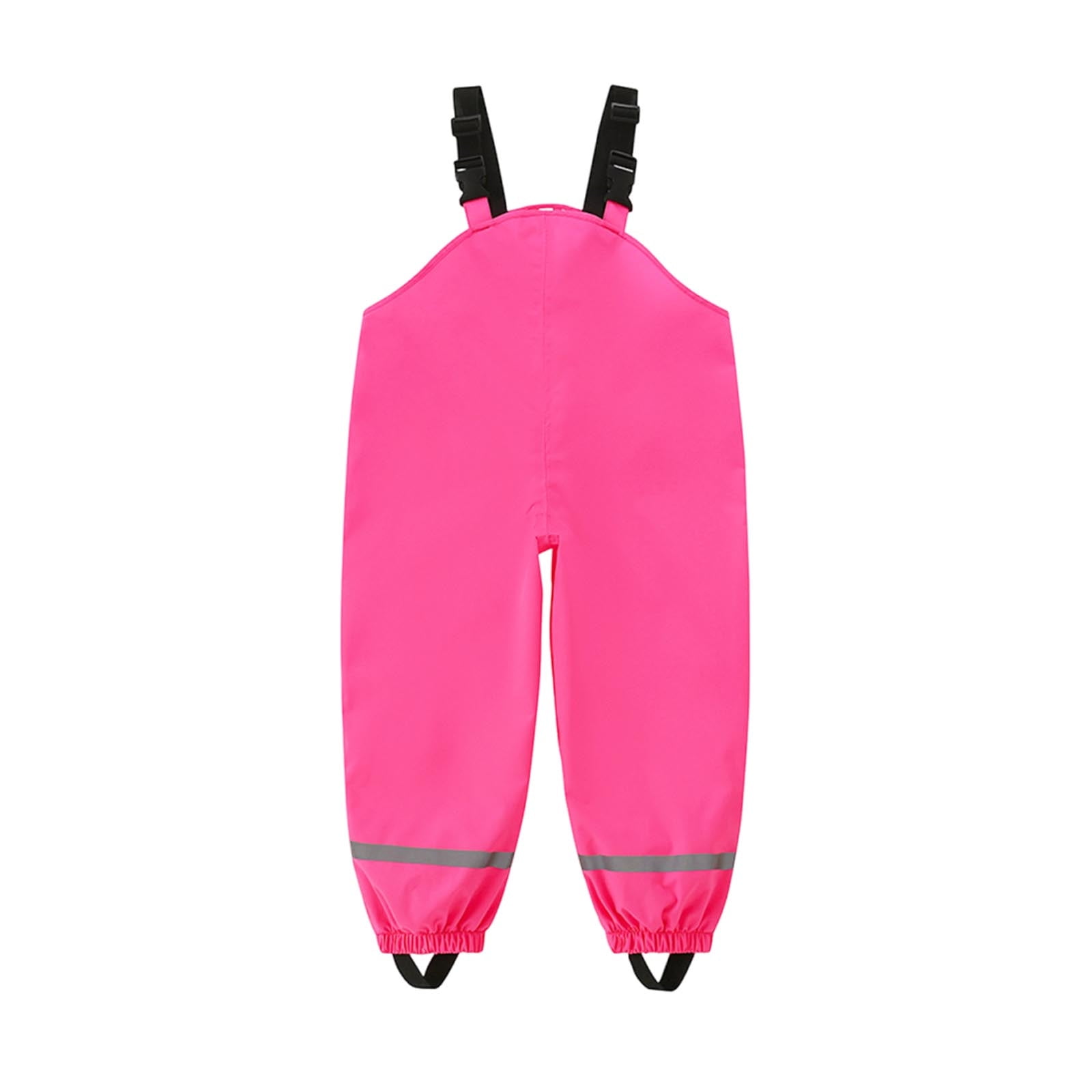 ZACPNCV Kids Waterproof Rain Pants with Suspenders Toddler Boys Girls ...
