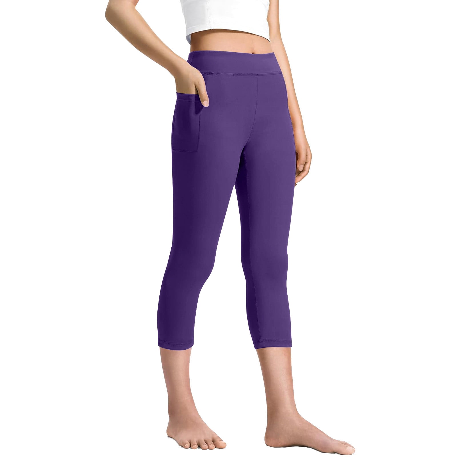 ZACPNCV Linen Capris for Girls Summer Casual Palazzo Smocked High Waist ...