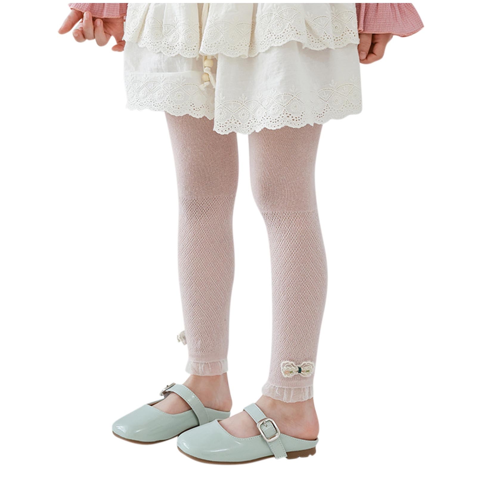 ZACPNCV Little Girls Fishnet Tights Princess Hollow Out Footed Leggings ...