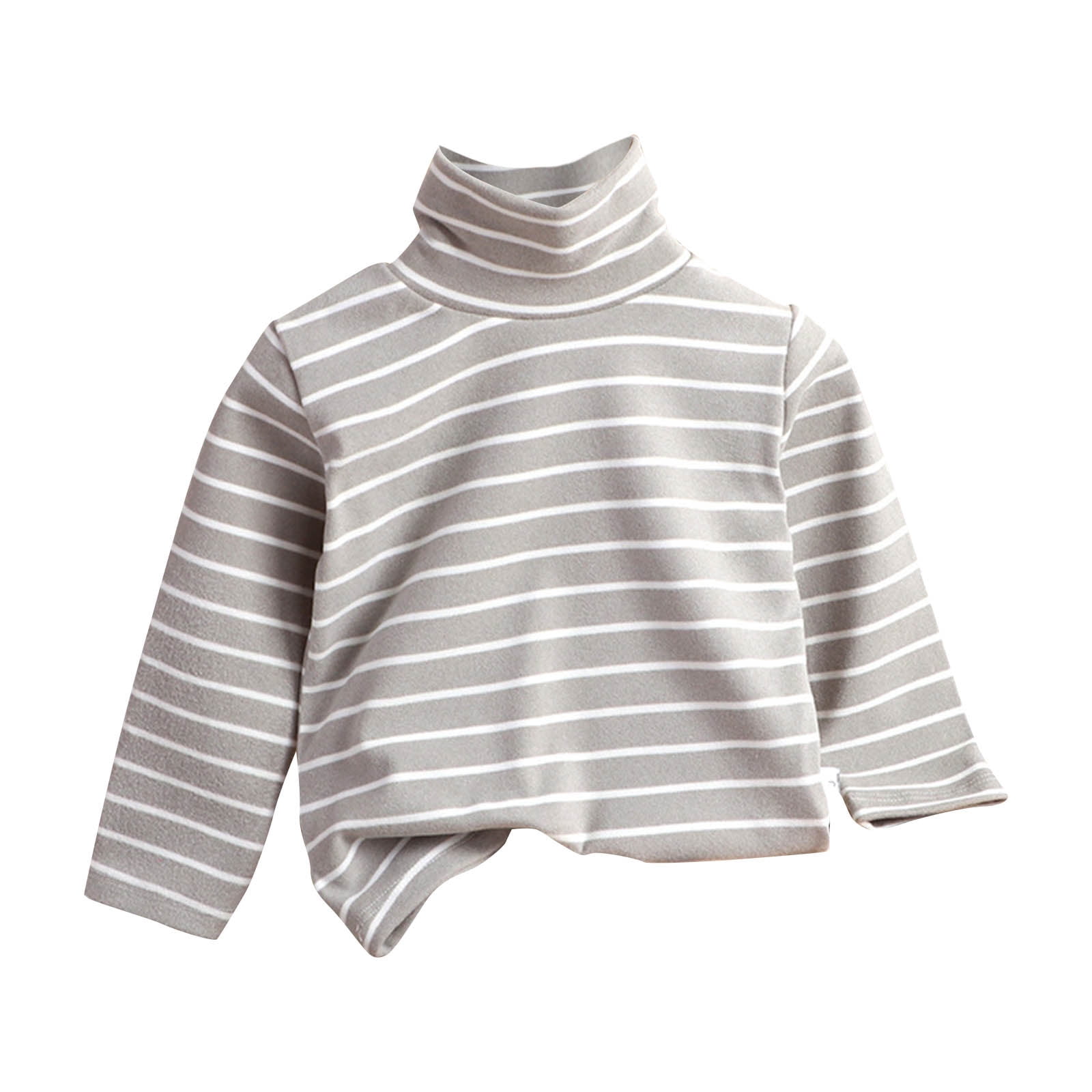 ZACPNCV Little Girls Long Sleeve Tee Shirts Soft Turtleneck Layering ...