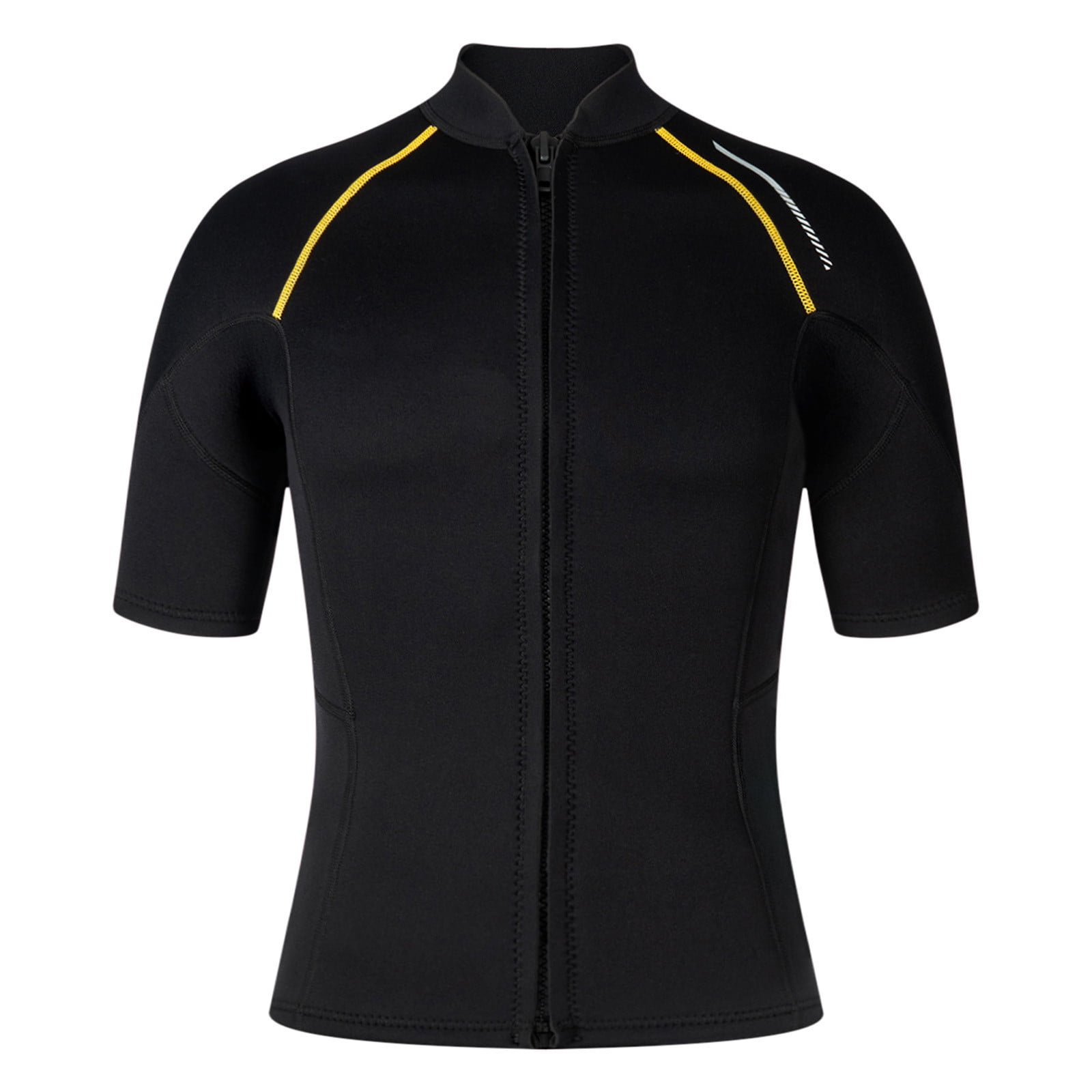 ZACPNCV Mens 1.5mm Neoprene Wetsuit Top Short Sleeve Thermal Rash Guard ...