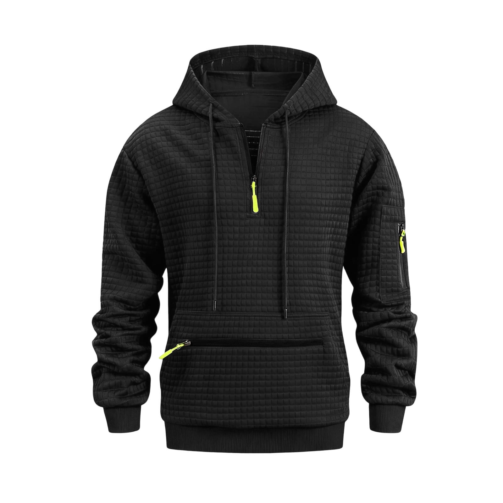 ZACPNCV Mens Hoodie Color Block Design with Soft Fleece Lining Warm and ...