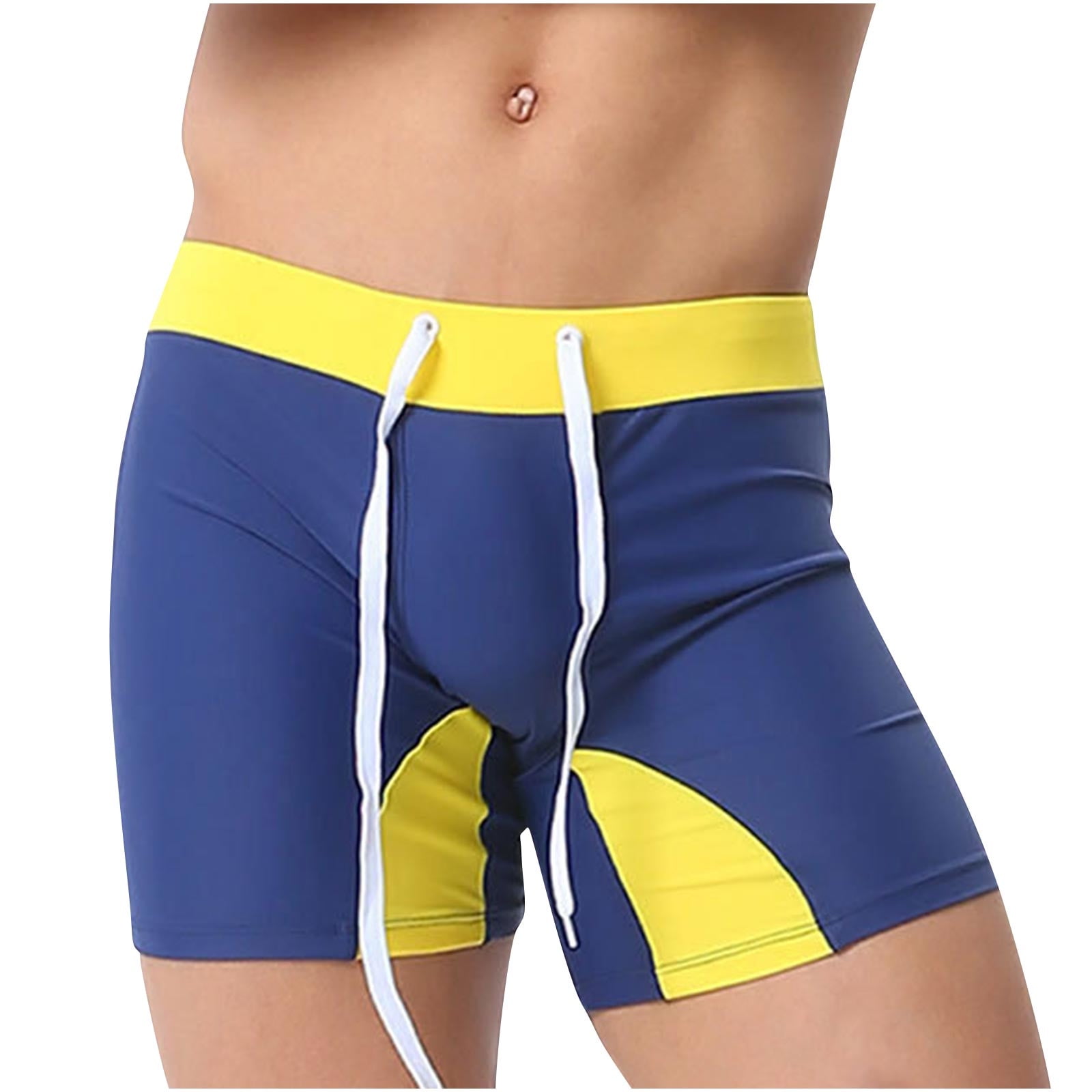 ZACPNCV Mens Tight Fit Quick Dry Low Rise Reflective Swim Shorts ...