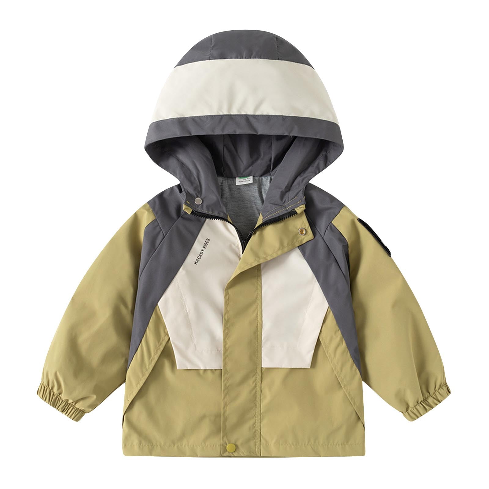 ZACPNCV Rain Jacket for Girls Loose Fit Waterproof Lightweight Lined ...
