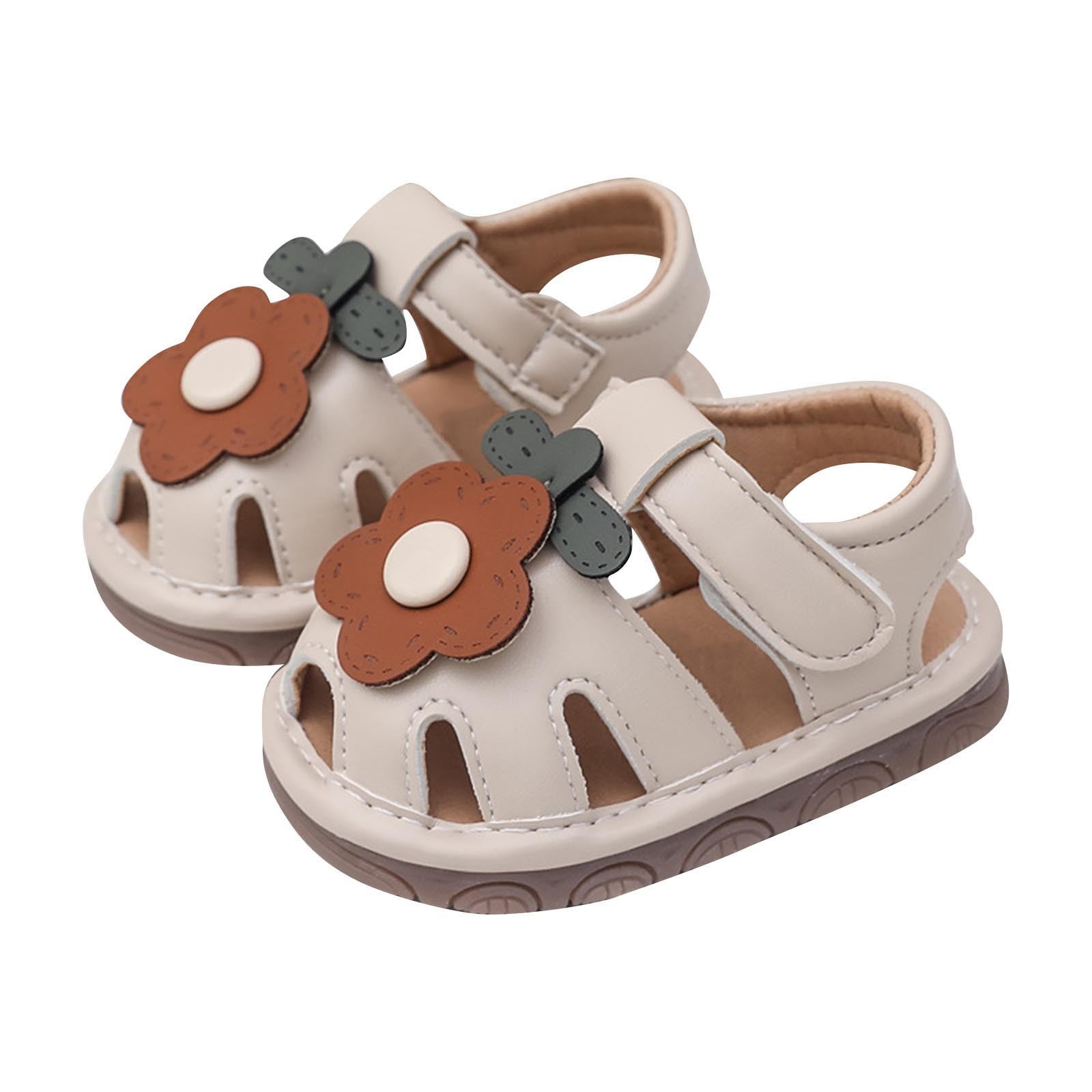 ZACPNCV Squeaky Shoes for Infant Girls Boys Cute Cartoon Not-Slip First ...