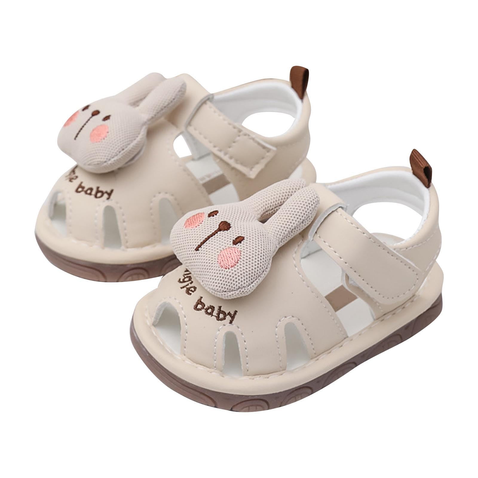 ZACPNCV Squeaky Shoes for Infant Girls Boys Cute Cartoon Not-Slip First ...