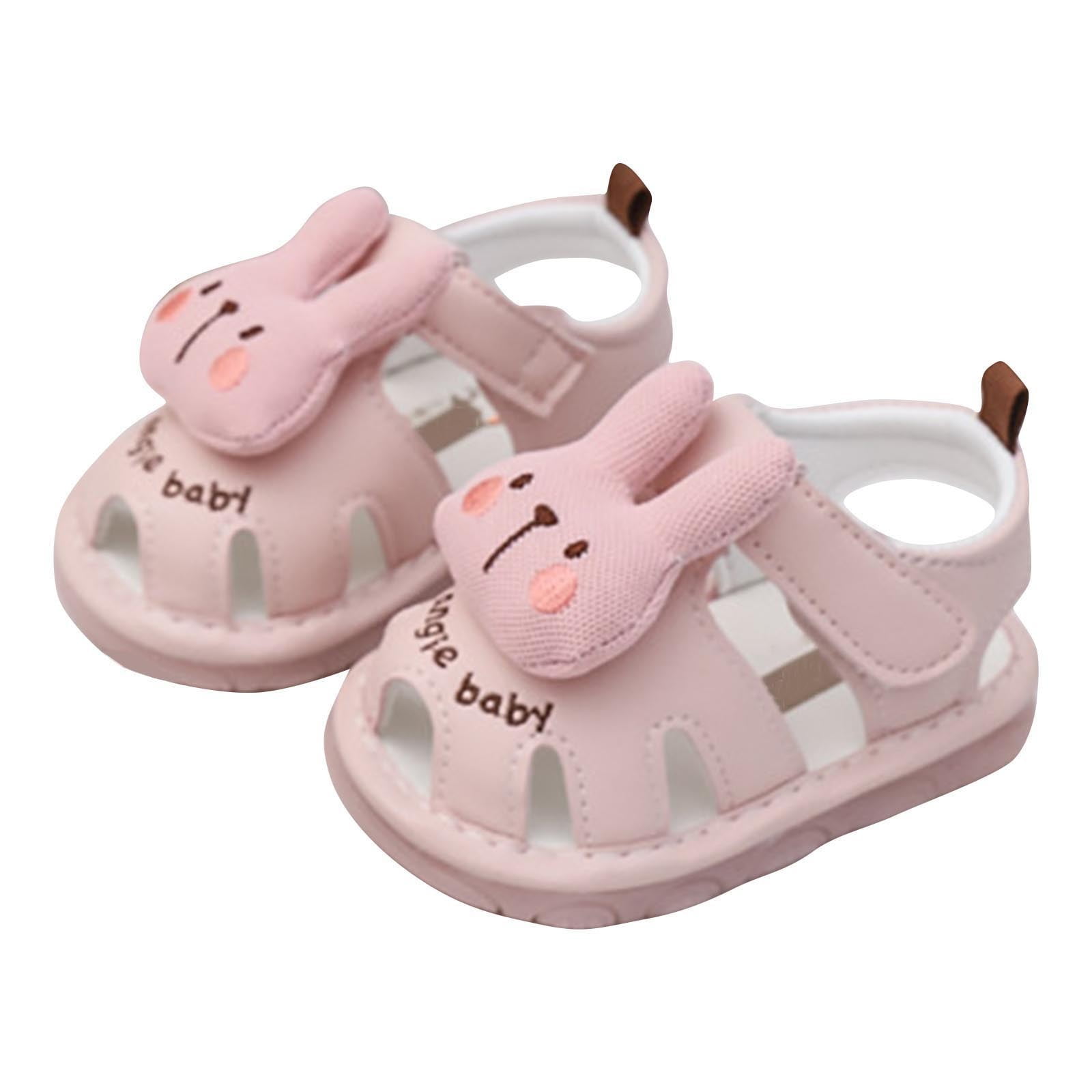 ZACPNCV Squeaky Shoes for Infant Girls Boys Cute Cartoon Not-Slip First ...