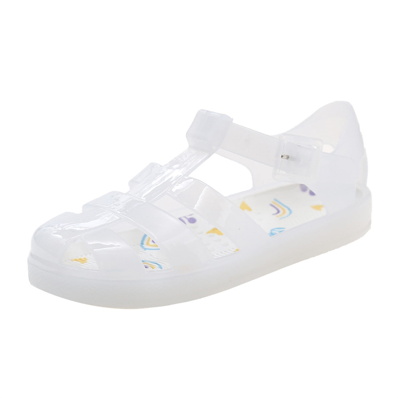 ZACPNCV Toddler Girls Jelly Shoes Soft Jellies Sandals Rubber Sole ...