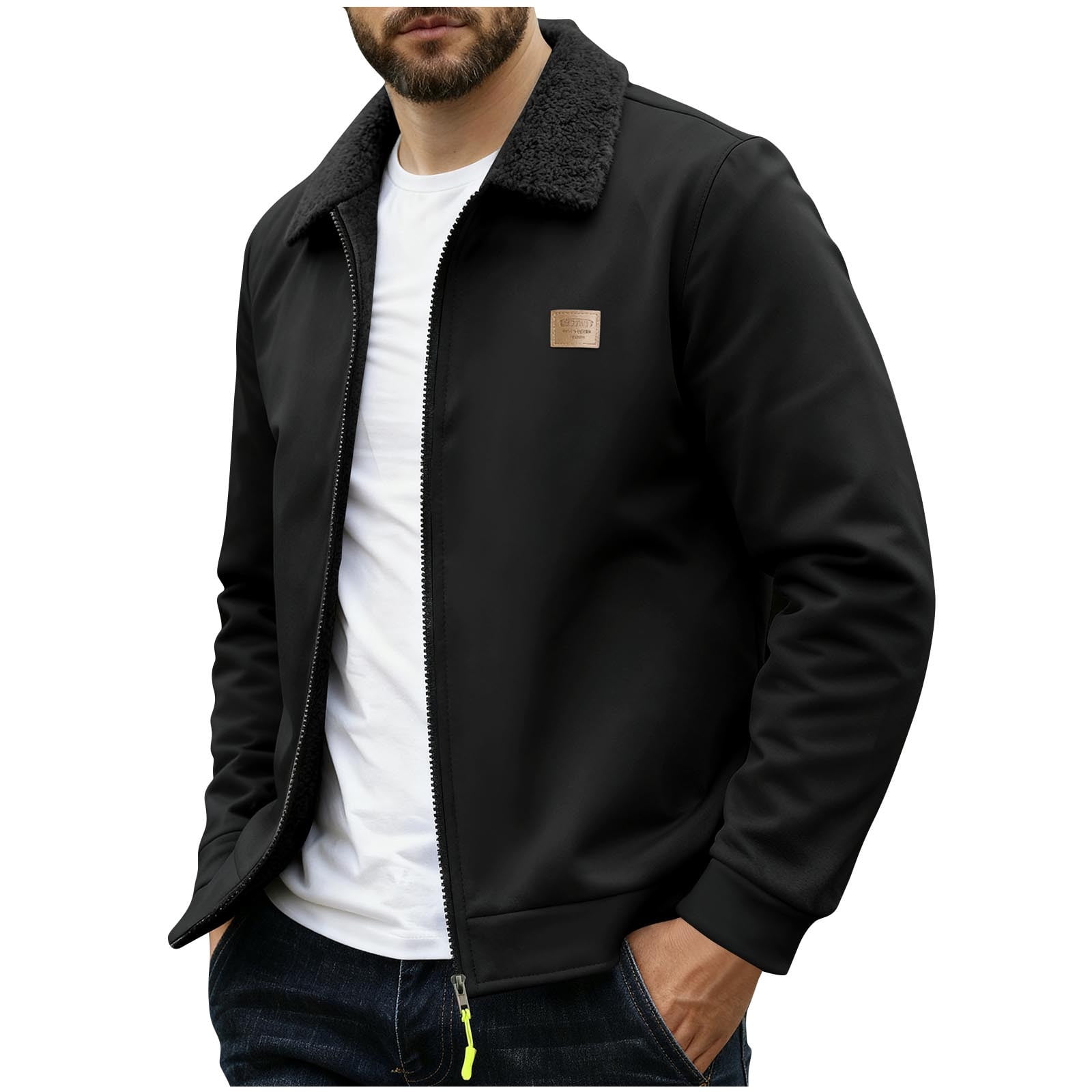 ZACPNCV Winter Work Jackets for Men Water Resistant Hooded Duck Canvas ...