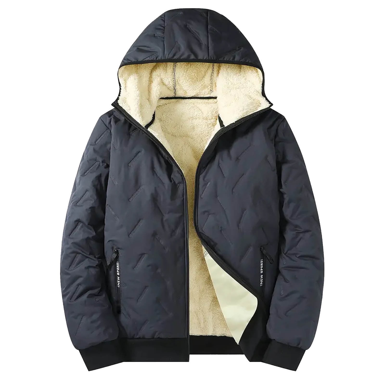 ZACPNCV Winter Work Jackets for Men Water Resistant Hooded Duck Canvas ...