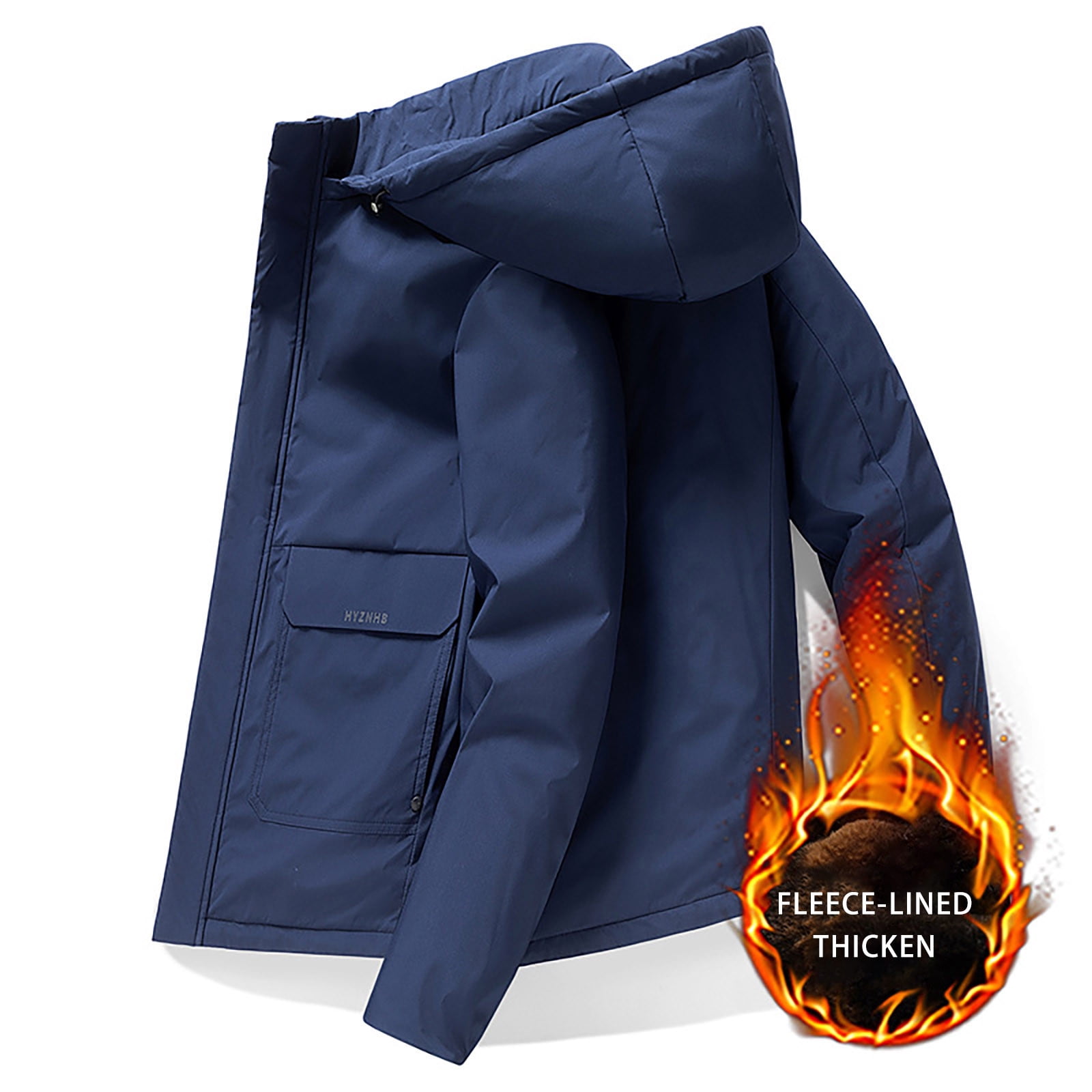 ZACPNCV Winter Work Jackets for Men Water Resistant Hooded Duck Canvas ...