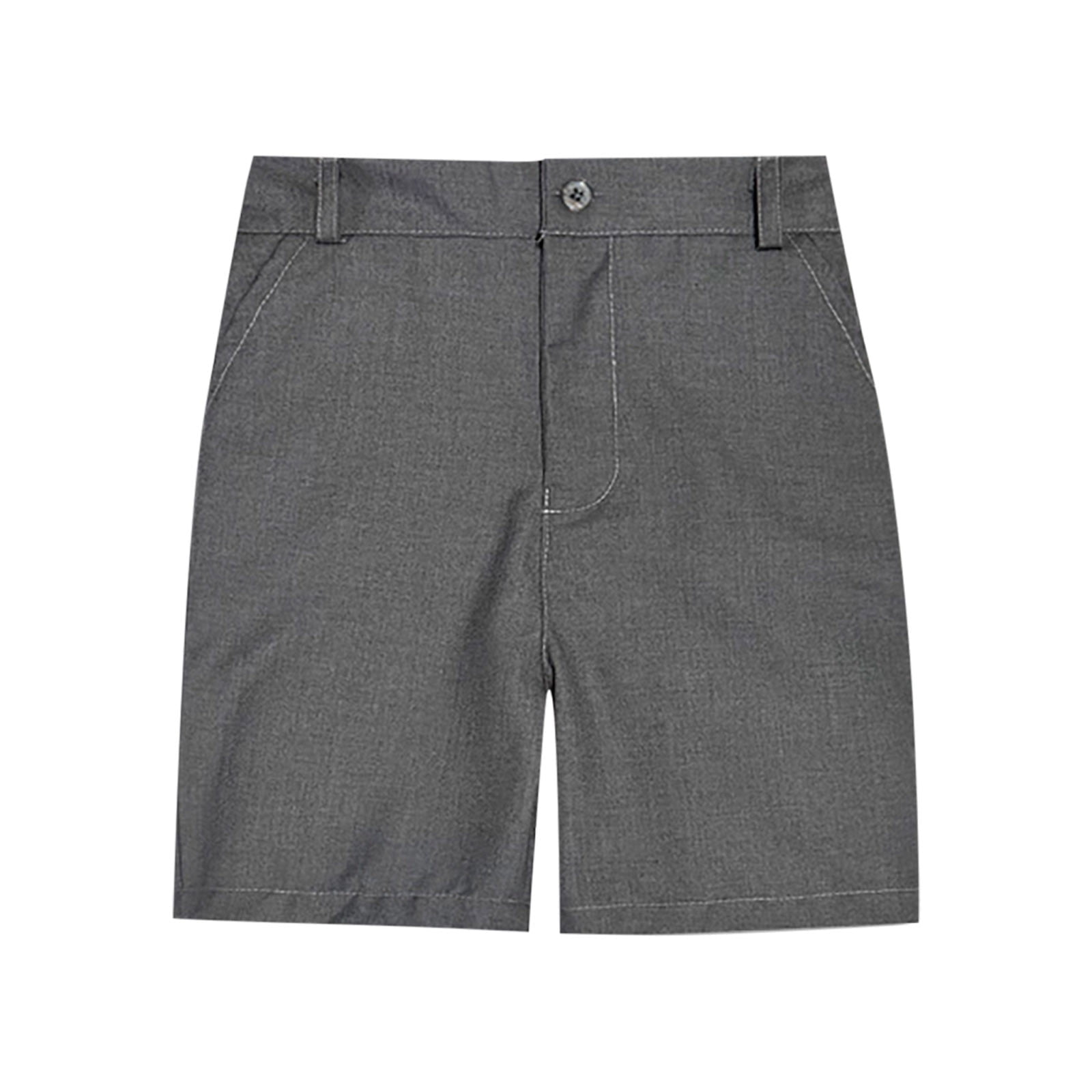 ZACPNCV Youth Boys Golf Shorts Stretch School Uniform Clothes Kids Flat ...