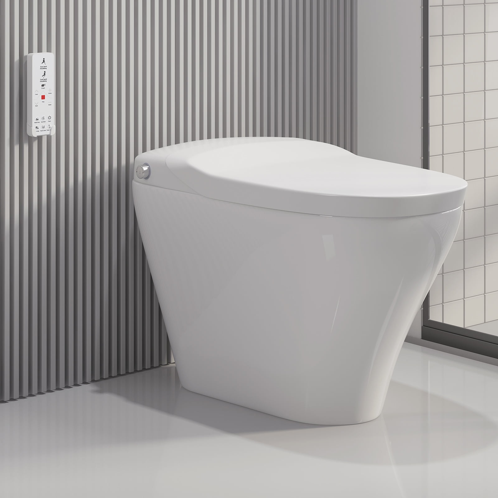 ZAFLY Smart Toilet with Auto Flush, One-Piece Bidet Toilet, Tushy ...