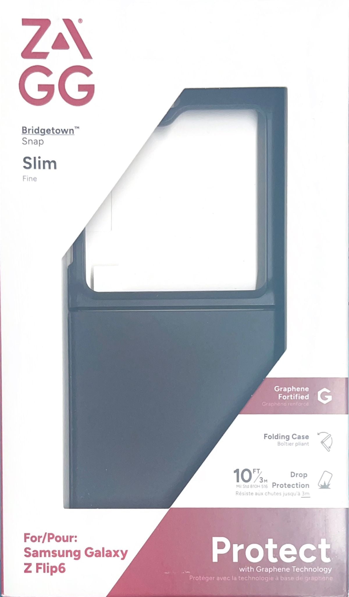 ZAGG Bridgetown Snap Magnetic Case For Samsung Galaxy Z Flip6, Black ...
