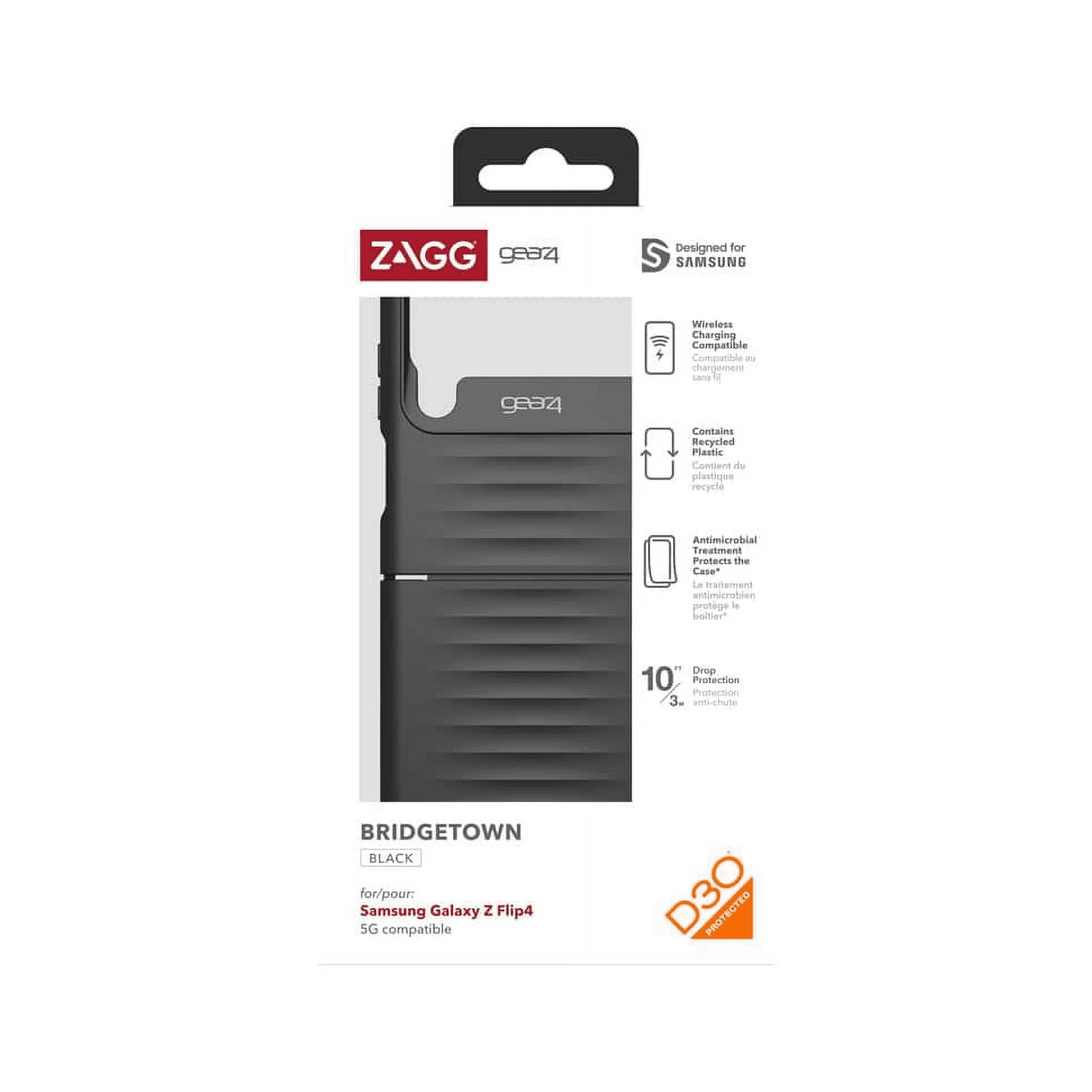 ZAGG | Gear4 Bridgetown Case for Samsung Galaxy Z Flip 4 Black ...
