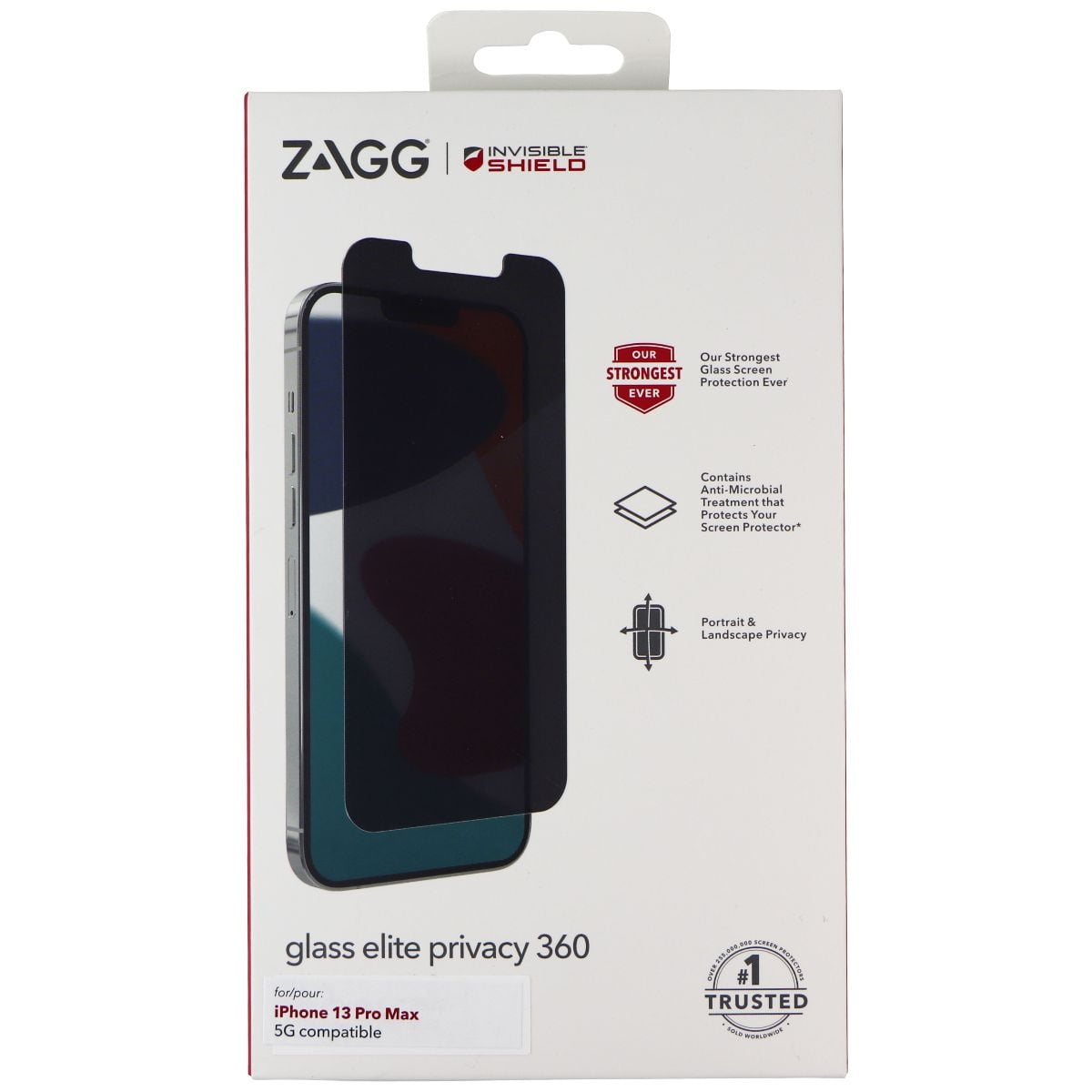 ZAGG (Glass Elite Privacy 360) Protector for Apple iPhone 13 Pro Max ...